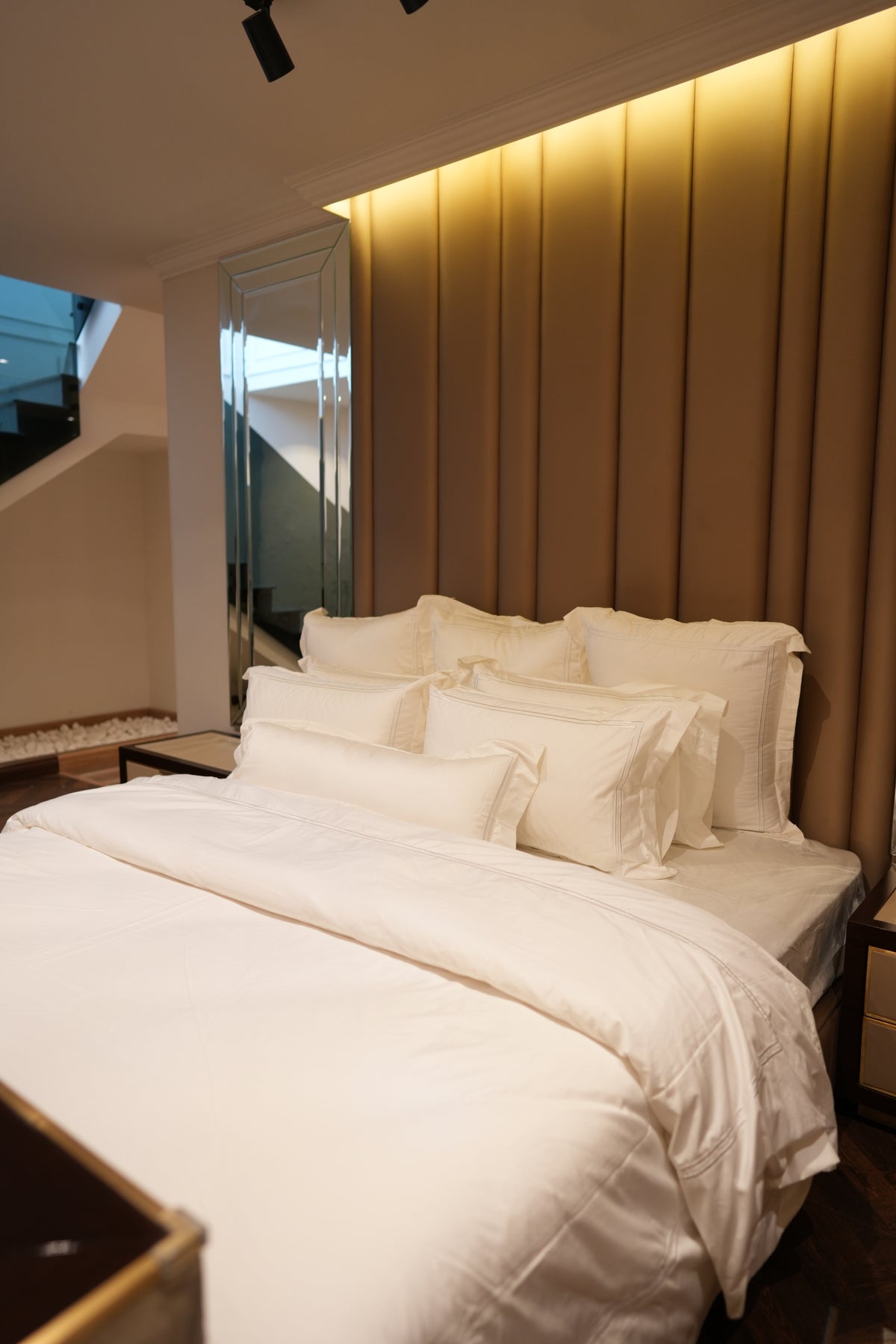 The Riva Bed with Fabric Panels